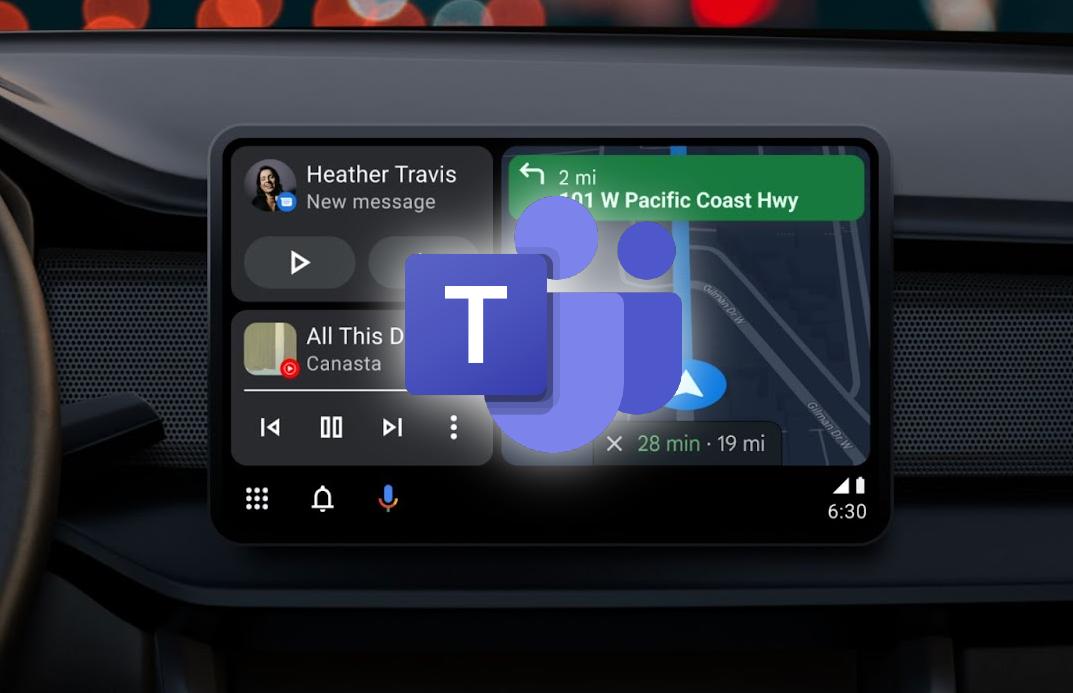 Microsoft Teams su Android Auto, ora è ufficiale