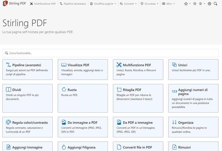 Stirling PDF, gratis e da urlo per modificare PDF e convertirli in Word ...