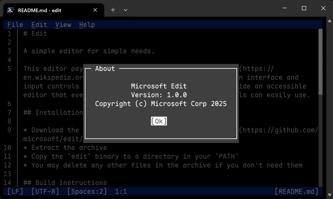 Edit Nuovo Editor Di Testo Cli Open Source Integrato In Windows 11