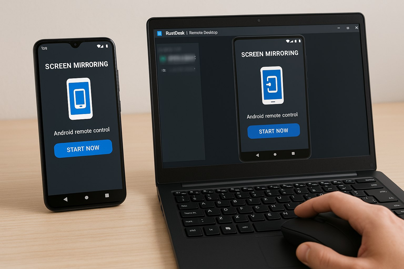 Screen mirroring Android e controllo remoto con RustDesk | IlSoftware.it