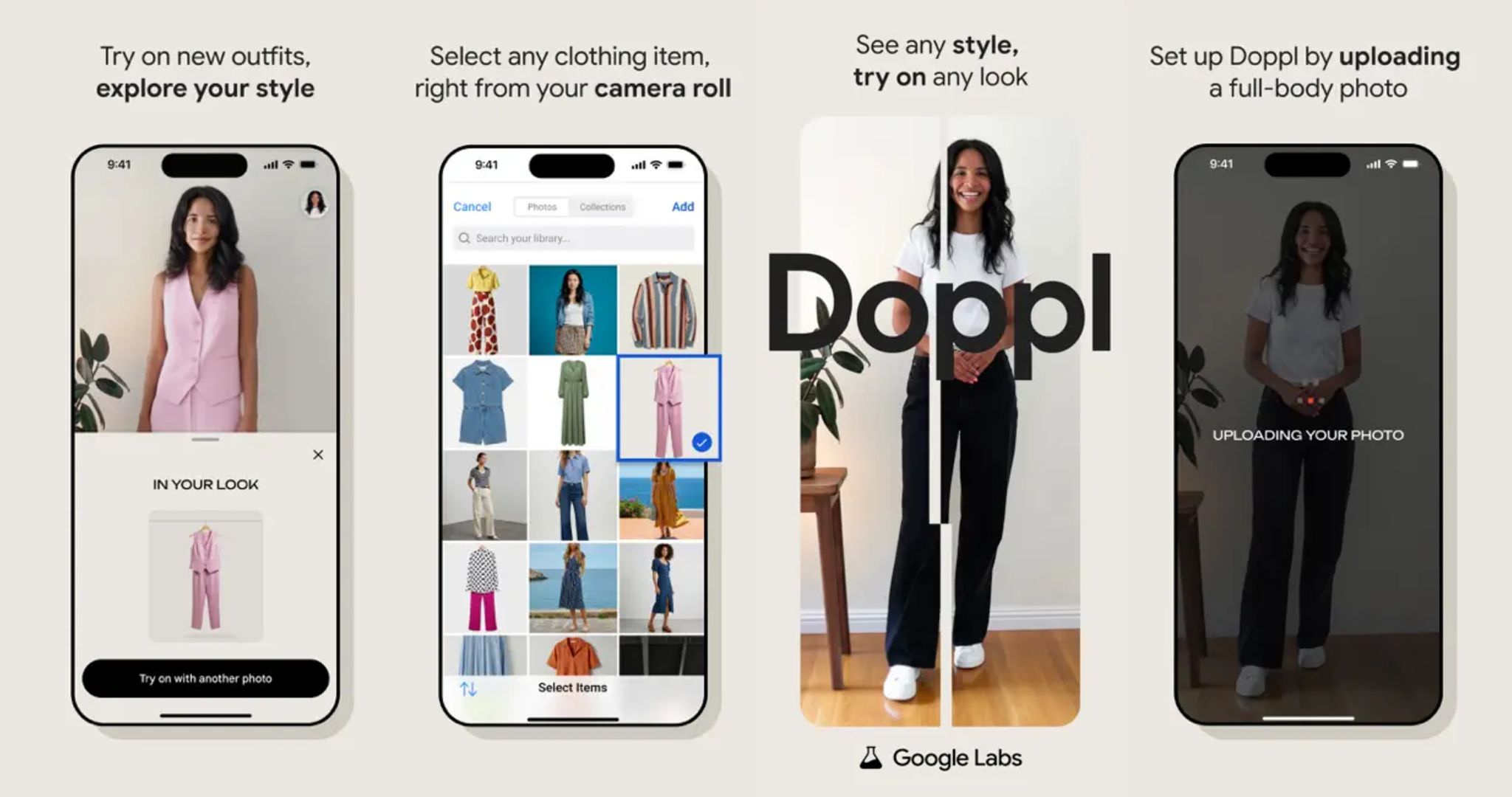 Google lancia Doppl: l'app AI per provare abiti virtualmente