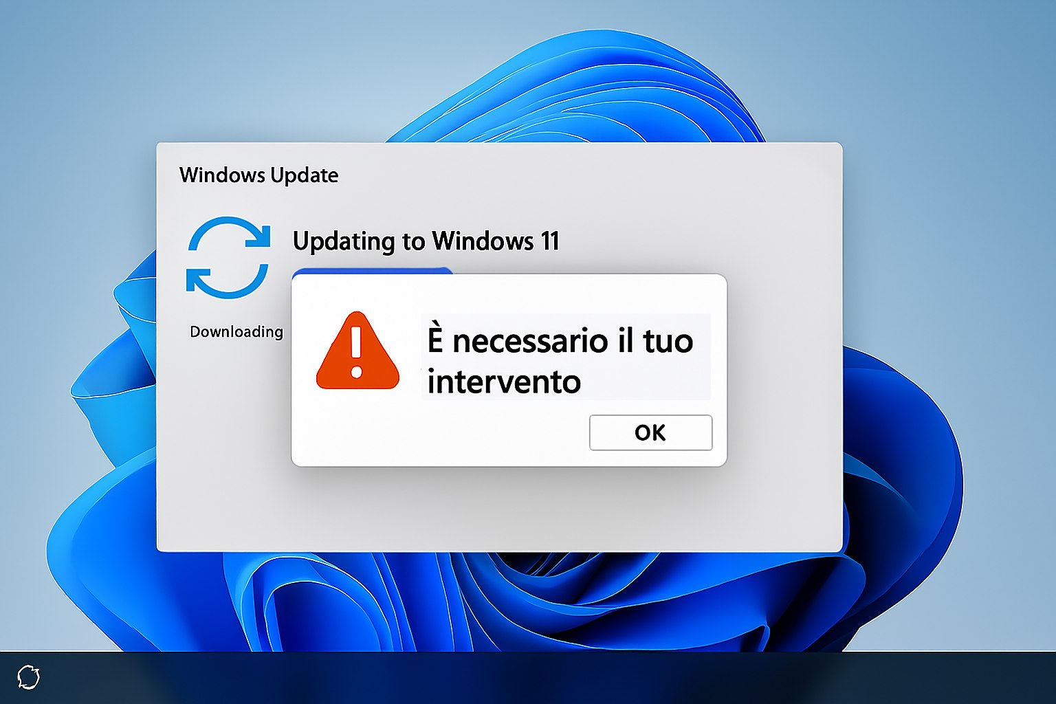 “È necessario il tuo intervento” durante l’aggiornamento a Windows 11 ...