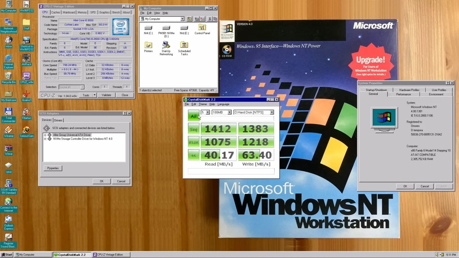 Windows NT 4.0 riceve il supporto per le unità SSD NVMe, con un driver ...